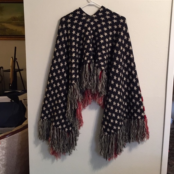 Jackets & Coats | Poncho Usa Flag Nwt | Poshmark